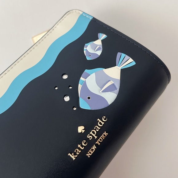 kate spade | Bags | Kate Spade What A Catch Fish Embellished Medium ...